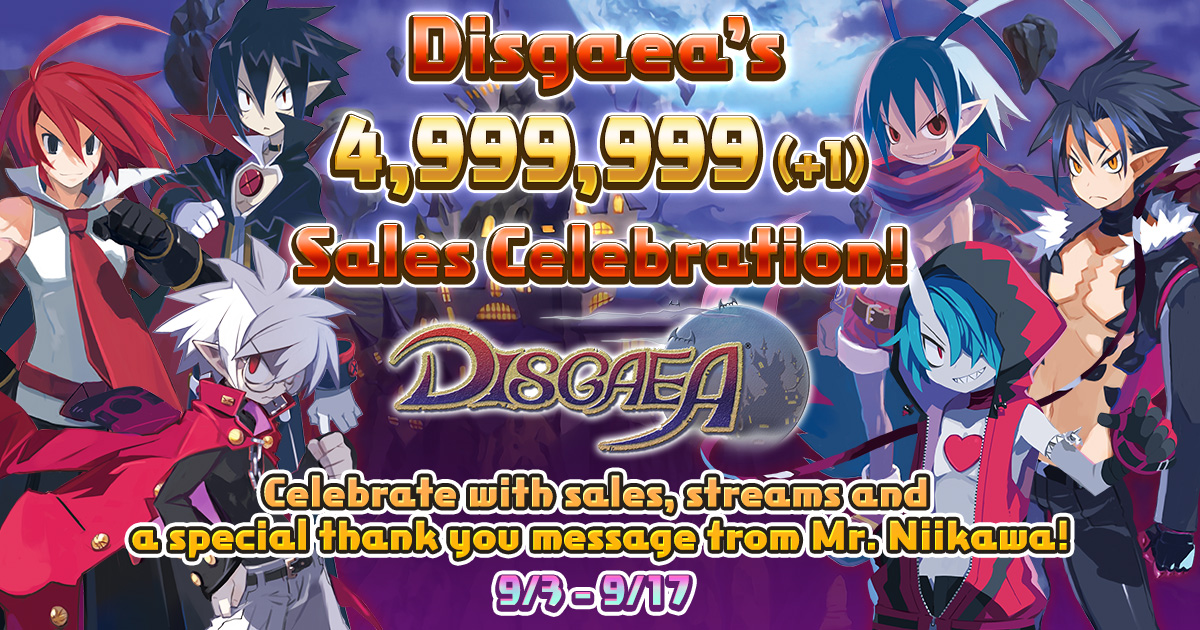 Disgaea’s 4,999,999 (+1) Sales Celebration, Dood!